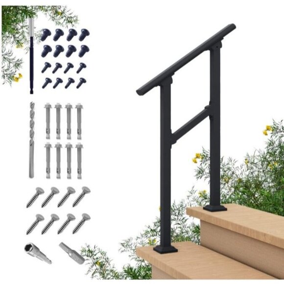 Other | Cr Fence Rail For Outdoor Steps 2 Step Handrail Indoor Stair ...
